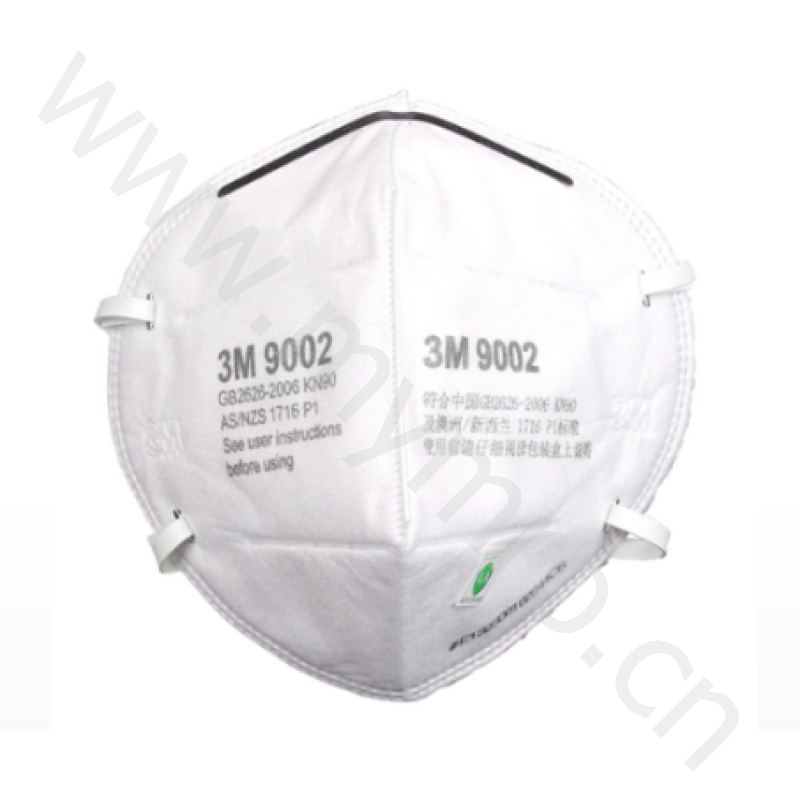 3M 9000系列折叠式KN90防尘口罩（头戴式)『固安捷』