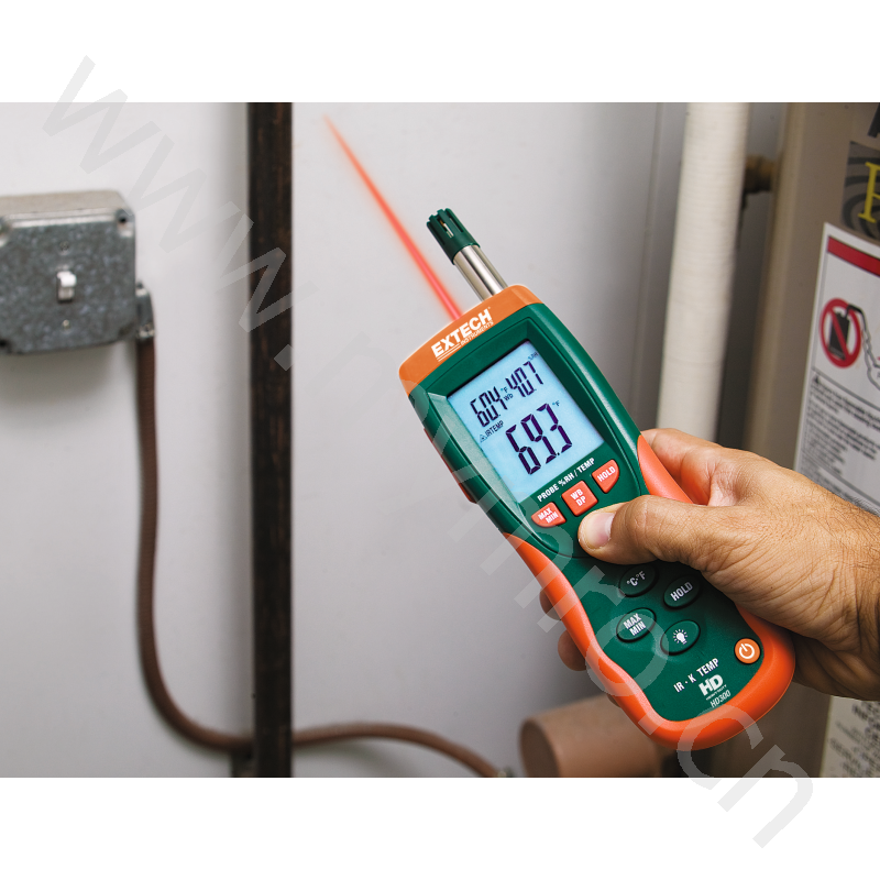 EXTECH INSTRUMENTS EXTECH HD500精密温湿度测量仪(带红外测温功能)『固安捷』