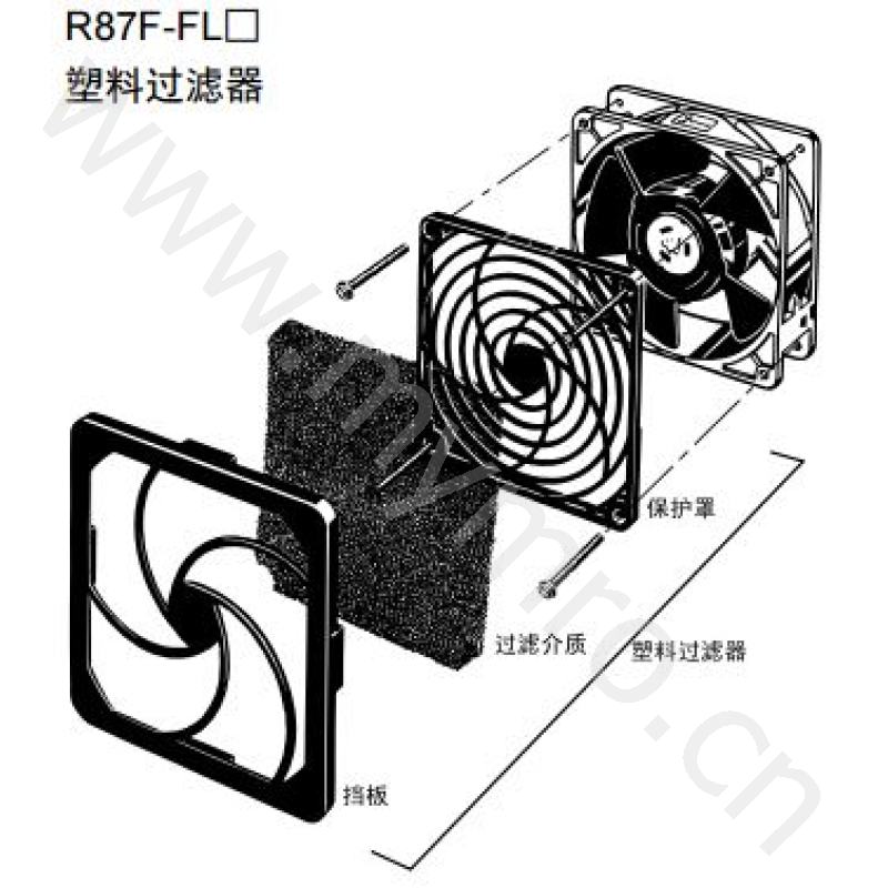 欧姆龙 Omron R87F轴流风扇附件『固安捷』